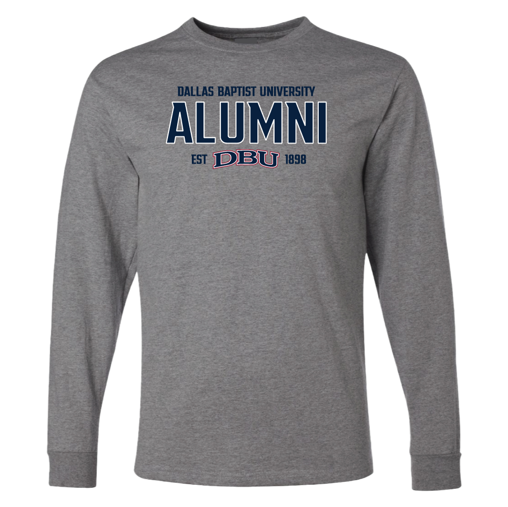 DBU Alumni Long Sleeve Tee, Oxford – Dallas Baptist University Campus Store