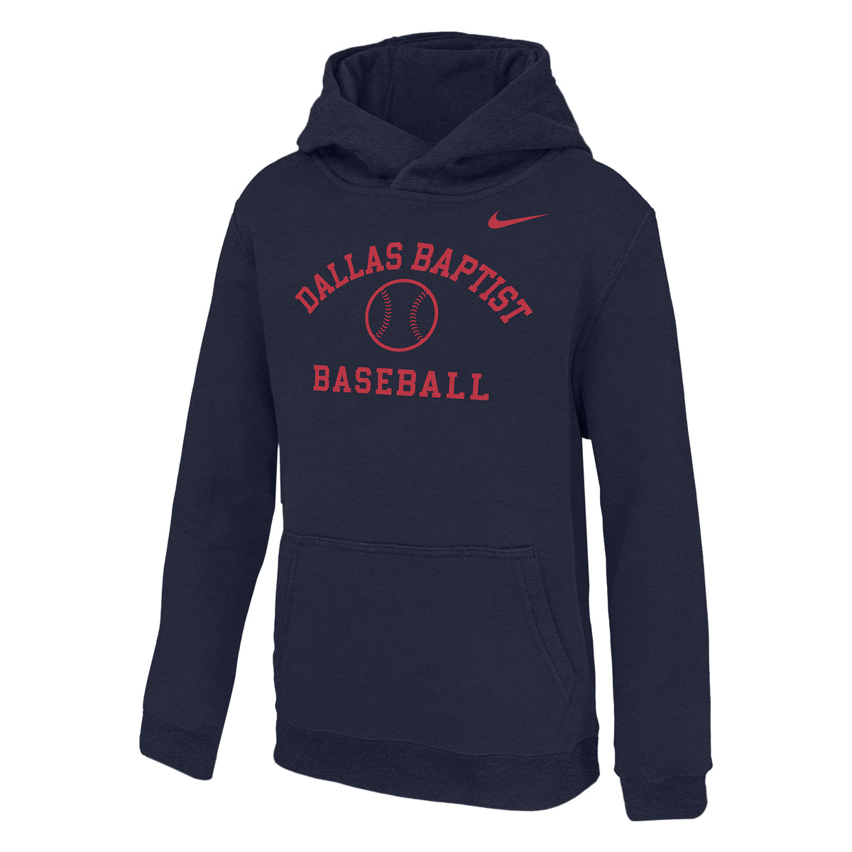 NIKE Youth Baseball Club Fleece Hood, Navy – Dallas Baptist University ...