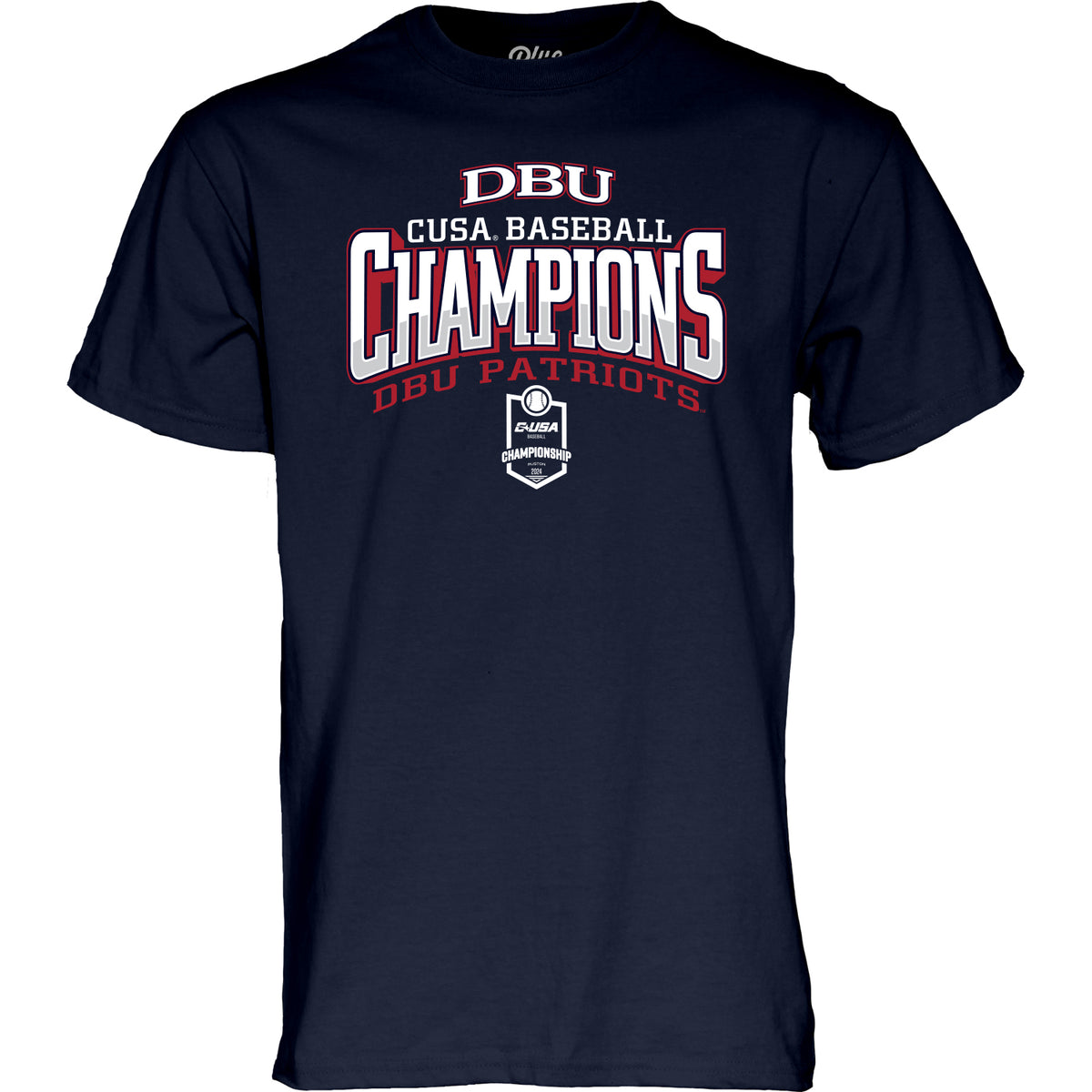 DBU Conference USA Baseball Champions Tee, Navy – Dallas Baptist ...