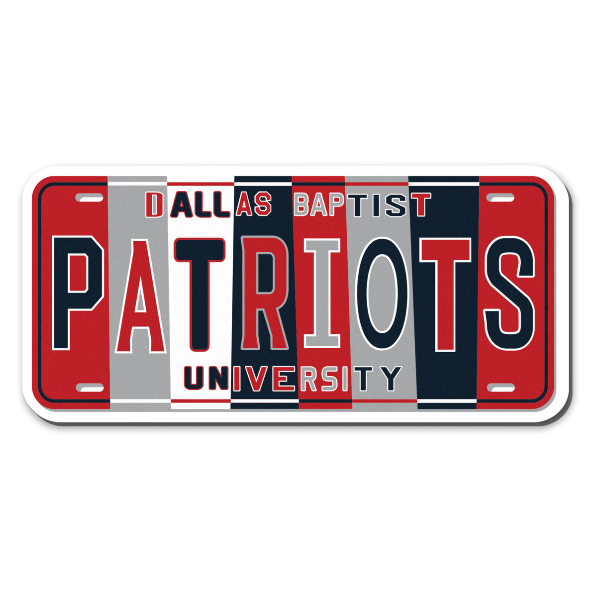 Quincy Custom Magnet, License Plate Design – Dallas Baptist University ...